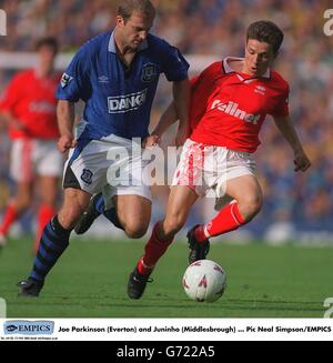 Carling Premiership Soccer - Everton v Middlesbrough. Fabrizio ...