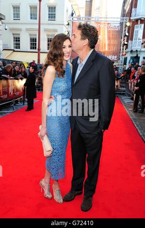 Daisy Bevan and Father Tim Bevan arriving at the UK Premiere of The Two ...