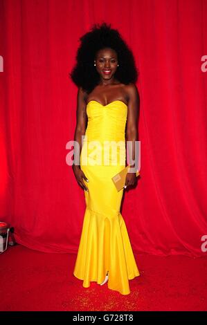 Modupe Adeyeye arriving for the 2014 British Soap Awards at The Hackney ...
