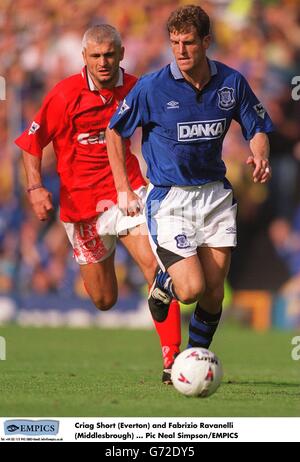 Carling Premiership Soccer - Everton v Middlesbrough. Fabrizio ...