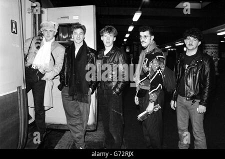 Holly Johnson (l) and Paul Rutherford (Frankie Goes To Hollywood) on 01 ...