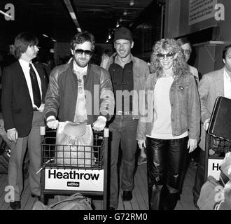 Kate Capshaw, left, and Steven Spielberg arrive at the 81st Golden ...
