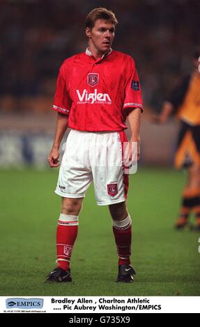 BRADLEY ALLEN OF CHARLTON ATHLETIC FOOTBALL CLUB.. BRADLEY ALLEN OF ...