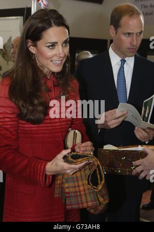 The Duke and Duchess of Cambridge attend Forteviot fete in Forteviot ...