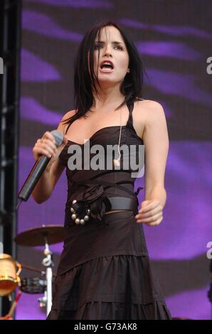 NO MERCHANDISING. Andrea Corr, lead singer of the Irish pop group The ...