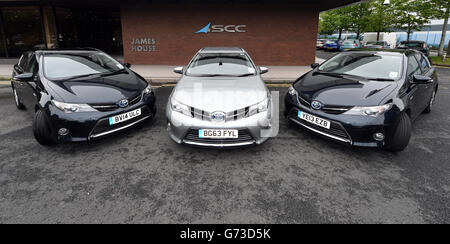 Toyota Fleet Handover to SCC - Birmingham. A fleet of Toyota cars ...