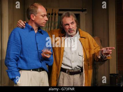Actors Rupert Wickham (left) as Gerardo Escobar, and Leigh Lawson as Dr ...