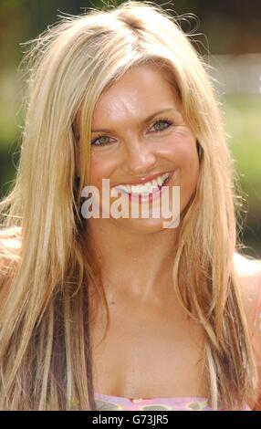 TV presenter Katy Hill during a photocall to launch the Nintendo Konga ...