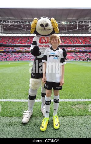Derby County mascot Rammie before the Sky Bet Championship match at ...