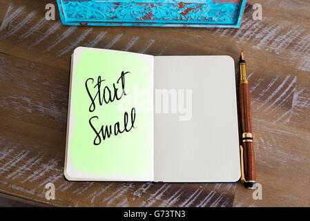 Handwriting text writing Start Small Think Big. Concept meaning ...