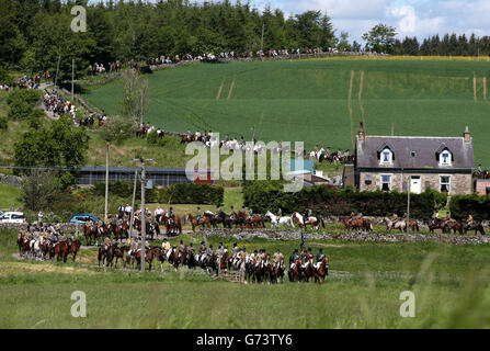 The Hut during Hawick Common Riding ceremonies Stock Photo: 58973357 ...