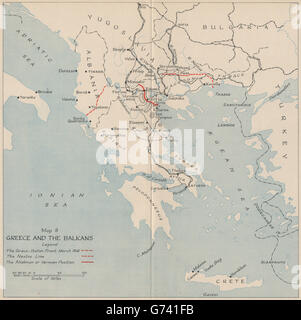 Home & Living 1941 Vintage Map of the Balkans Home Décor Globes & Maps ...