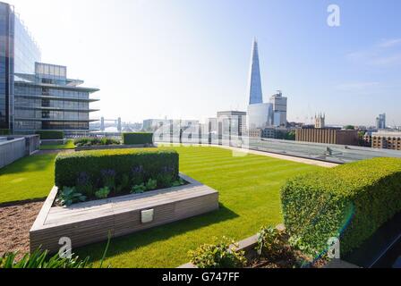 Rooftop garden at Nomura - London Stock Photo - Alamy