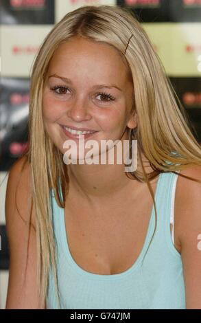 Singer Jennifer Ellison ahead of a photocall to meet fans and sign ...