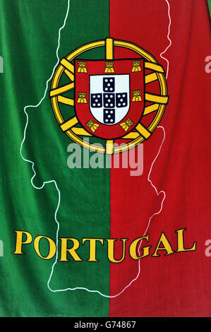 Portuguese national flag Stock Photo - Alamy