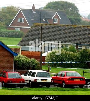 The scene of a double murder on an estate in Trusthorpe, Mablethorpe ...