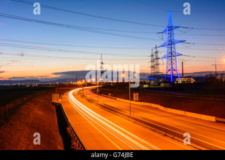 Wien, Vienna: S1 highway and Substation Vienna Southeast of Austrian ...