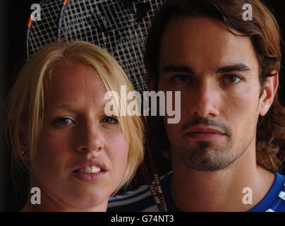 Gail Emms from Bedford with her doubles partner Nathan Robertson from ...