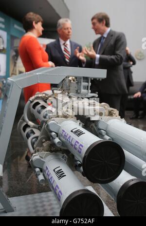 A display model of the new LMM (lightweight multi-role missile) is seen ...