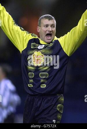 Sheffield Wednesday's goalkeeper Kevin Pressman celebrates with ...