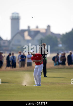 Spain's Sergio Garcia in action during the 136th Open Championships at ...