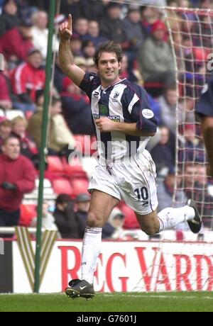 West Brom's Andy Johnson celebrates after scoring against Sunderland ...