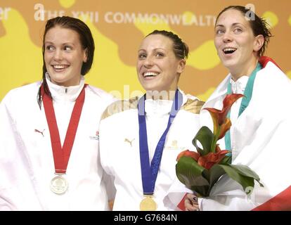 (l/r) England's Sarah Price, Katy Sexton, and Joanna Fargus celebrate ...