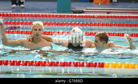 England's Adam Whitehead after winning gold in the men's 100m ...