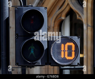 Pedestrian countdown crossings - stock Stock Photo - Alamy