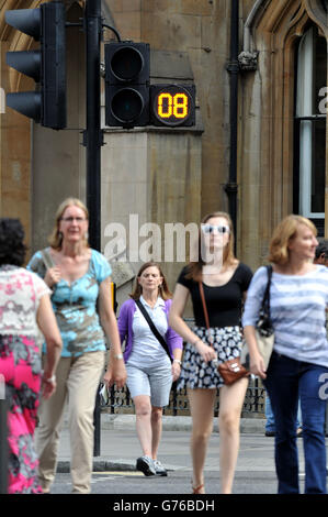 Pedestrian countdown crossings - stock Stock Photo - Alamy