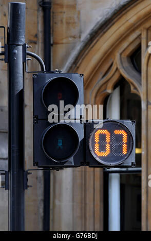 Pedestrian countdown crossings - stock Stock Photo - Alamy