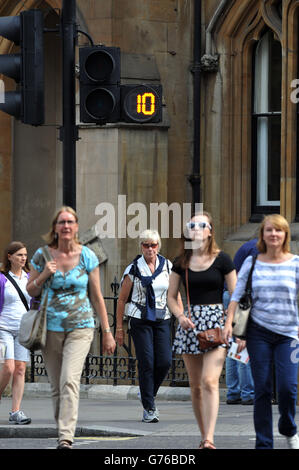 Pedestrian countdown crossings - stock Stock Photo - Alamy