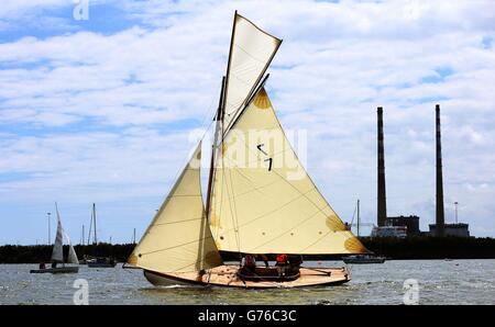 STANDALONE PHOTO. A 'Howth 17' built in 1898 takes part in a two day ...