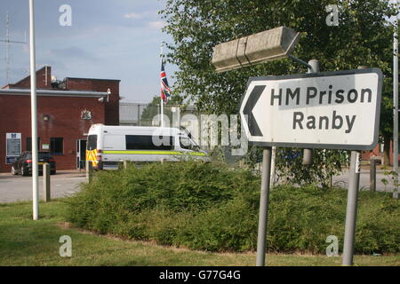 HMP Ranby disturbance Stock Photo - Alamy