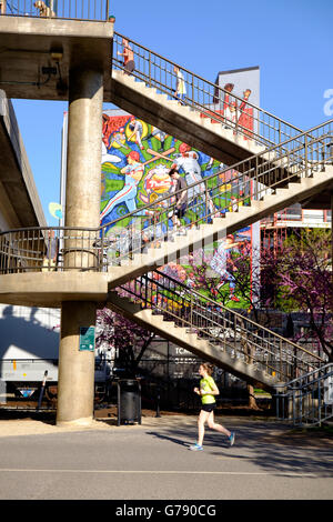 Baseball mural Philadelphia Pennsylvania USA Stock Photo - Alamy