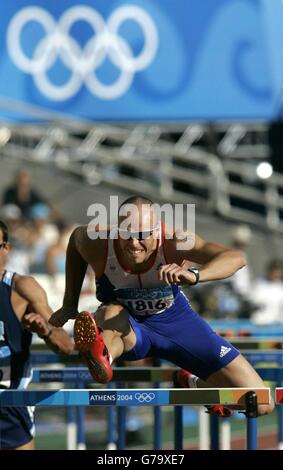 Great Britain's Dean Macey in action during the Long Jump section of ...