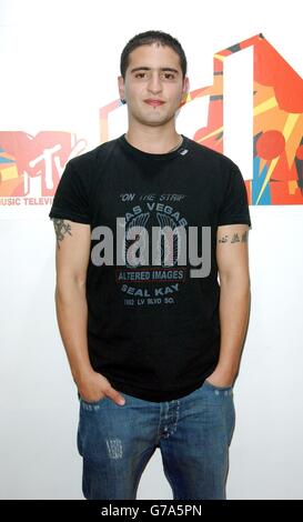 Singer Kristian Leontiou during his guest appearance on MTV TRL UK at ...