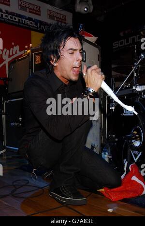 Rock band Lostprophets perform live at Virgin Megastore on Oxford ...