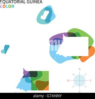 Equatorial Guinea political map of administrative divisions - provinces ...