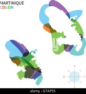 Martinique map vector illustration. Global economy. Famous country ...