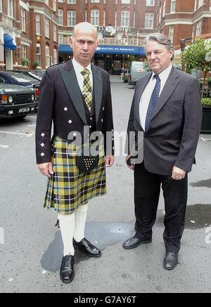 Cornish counsellor Michael Varney (left) with colleague Mike Birkin ...
