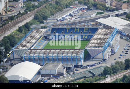 Aerial view of The Den - Millwall Football Club, London, UK Stock Photo ...