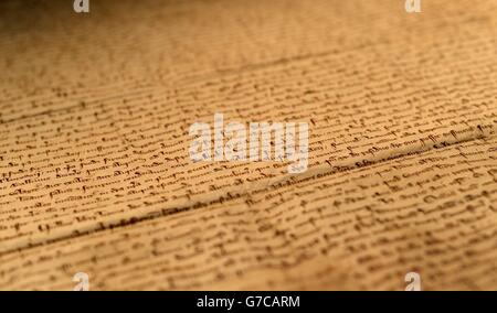 The 1297 Magna Carta is installed into the new Heritage Gallery, in the ...