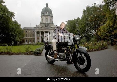 A triumph replica of the motorbike used in the film "The Great Escape ...