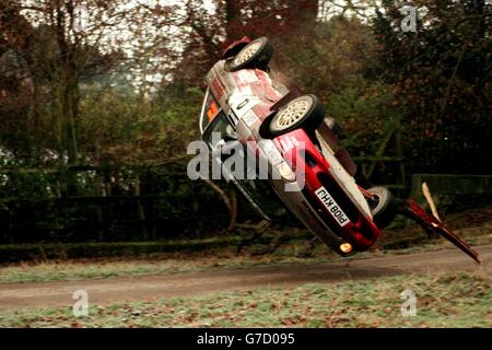 British Network Q Rally. Gwyndaf Evans and co-driver Howard Davies are ...