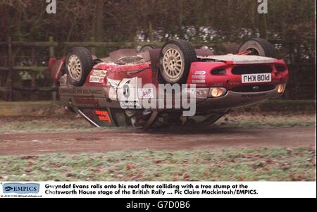 British Network Q Rally. Gwyndaf Evans and co-driver Howard Davies are ...