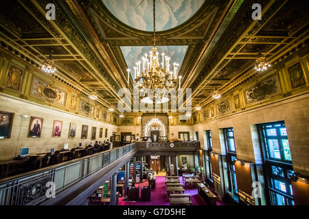 The interior of the Connecticut State Library, in Hartford, Connecticut ...