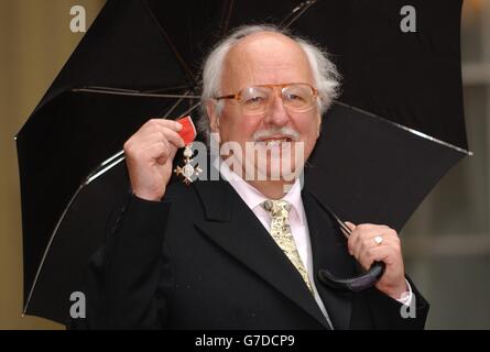 Recently retired BBC weatherman Dr Michael Fish at London's Buckingham ...