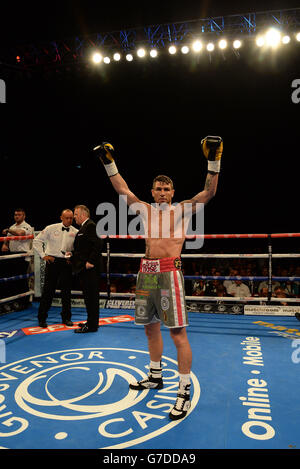 Boxing - Leeds First Direct Arena. Dave Ryan (right) and Tyrone Nurse ...