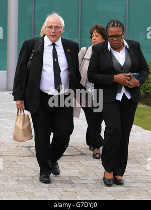 Trevor Hicks leaves the Hillsborough inquest after giving evidence at ...